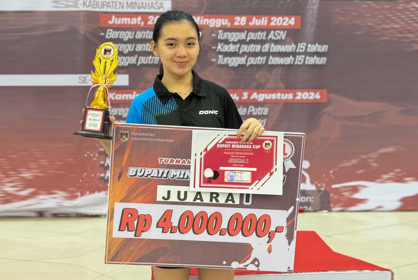 Prestasi Aurel Wauran di Turnamen Tenis Meja se-Sulut - Website resmi ...